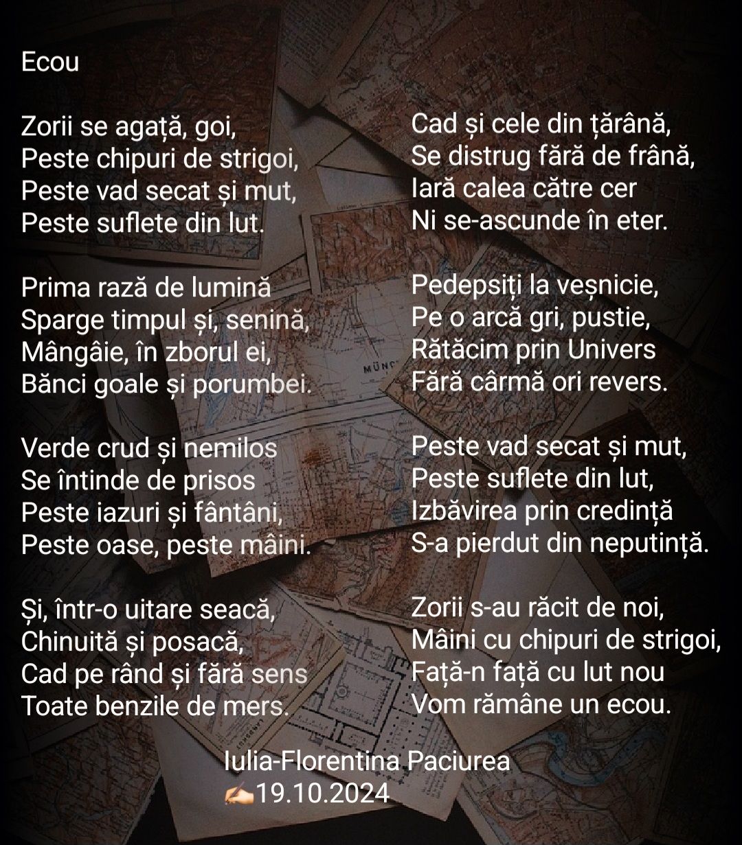 Ecou – Iulia-Florentina Paciurea 📚Scriitor